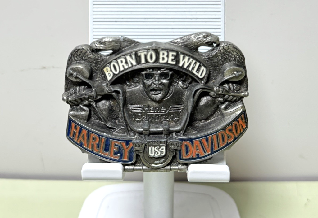 Harley-Davidson Born To Be Wild Belt Buckle 1992 Baron USA H415 Metal ...